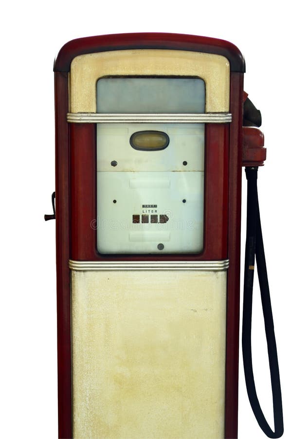 Retro Benzinestation Pomp stock afbeelding. Image of galon - 32228727