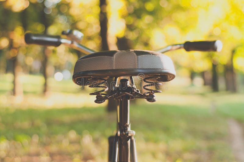 Retro Bicycle with Vintage Overlay Stock Photo - Image of brown, cycle ...