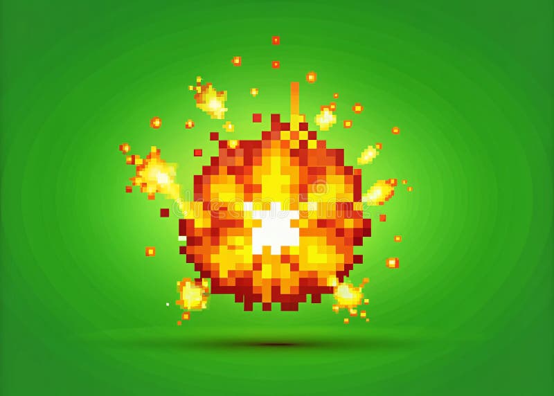 Pixel Fireball Stock Illustrations – 236 Pixel Fireball Stock ...