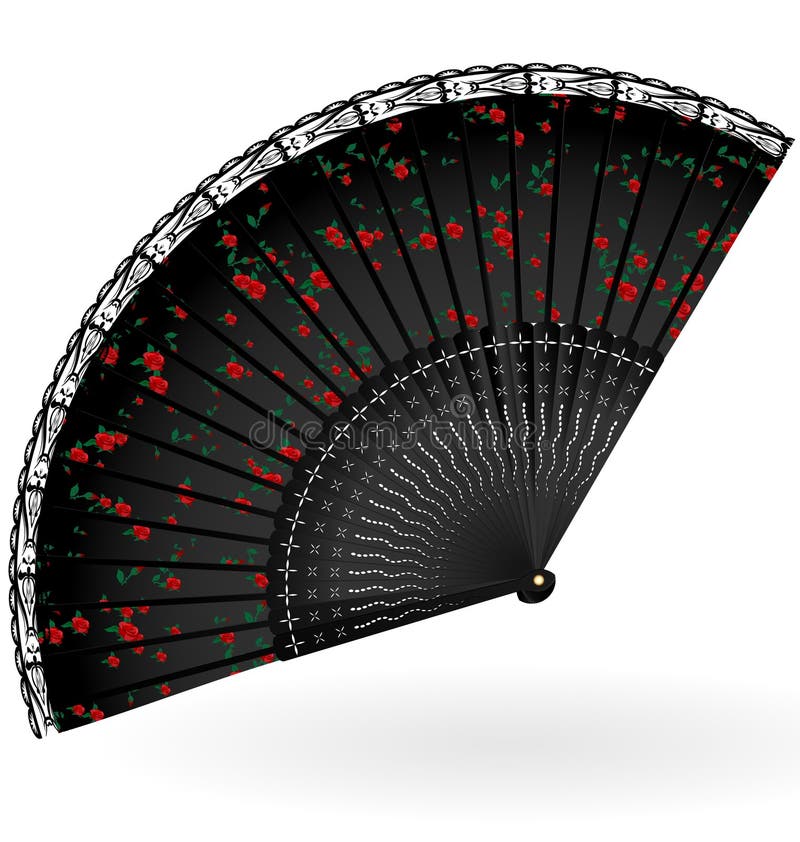 Black fan stock image. Image of typical, carnival, folk - 29191911