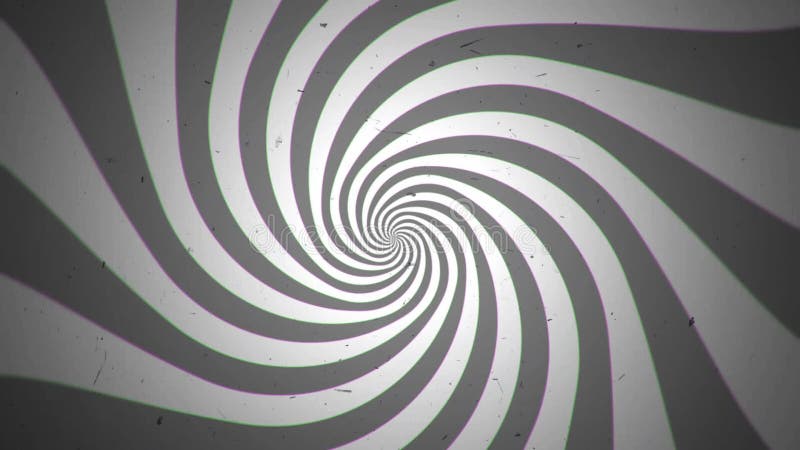 Retro Black and White Spiral Time Tunnel Stock Footage - Video of funny ...