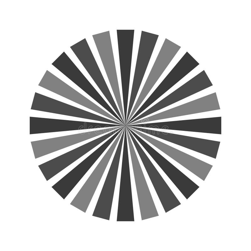 Retro Black White Sun Rays Bg. Pop Art Comic Cartoon Element Stock ...