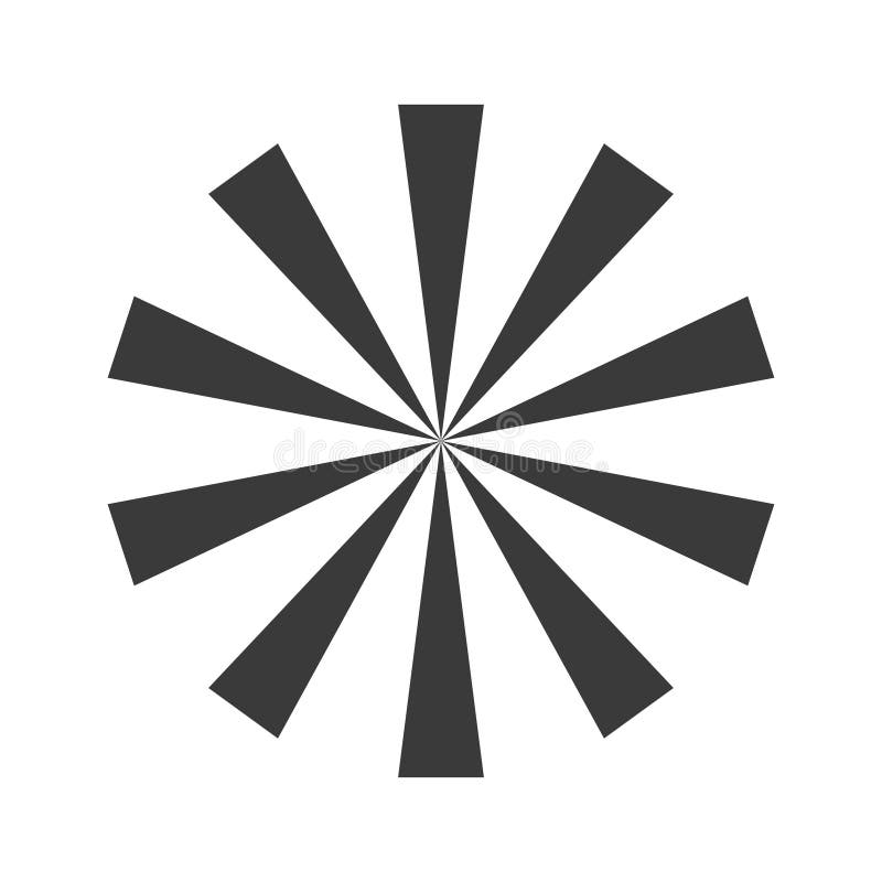 Retro Black White Sun Rays Bg. Pop Art Comic Cartoon Element Stock ...