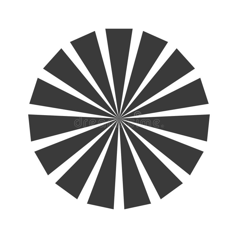 Retro Black White Sun Rays Bg. Pop Art Comic Cartoon Element Stock ...