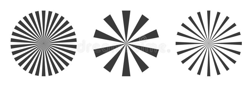 Retro Black White Sun Rays Bg. Pop Art Comic Cartoon Element Stock ...