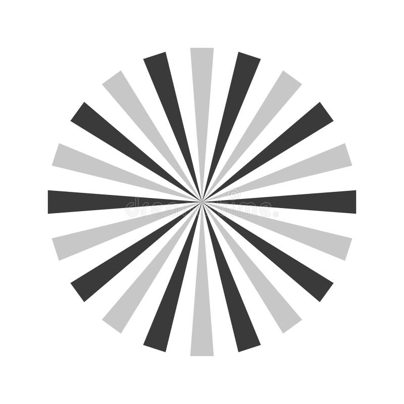 Retro Black White Sun Rays Bg. Pop Art Comic Cartoon Element Stock ...