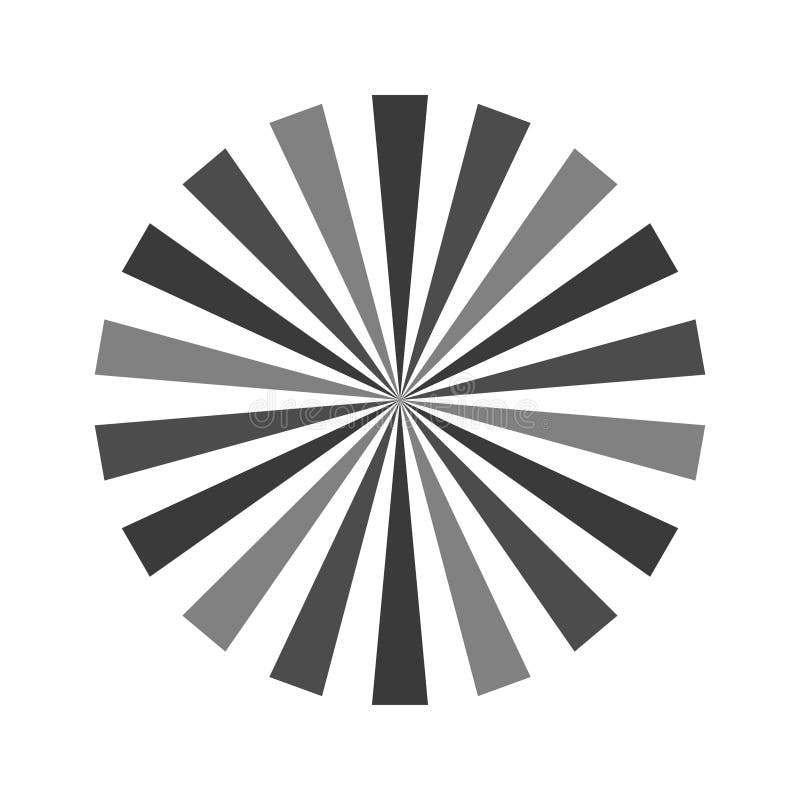 Retro Black White Sun Rays Bg. Pop Art Comic Cartoon Element Stock ...