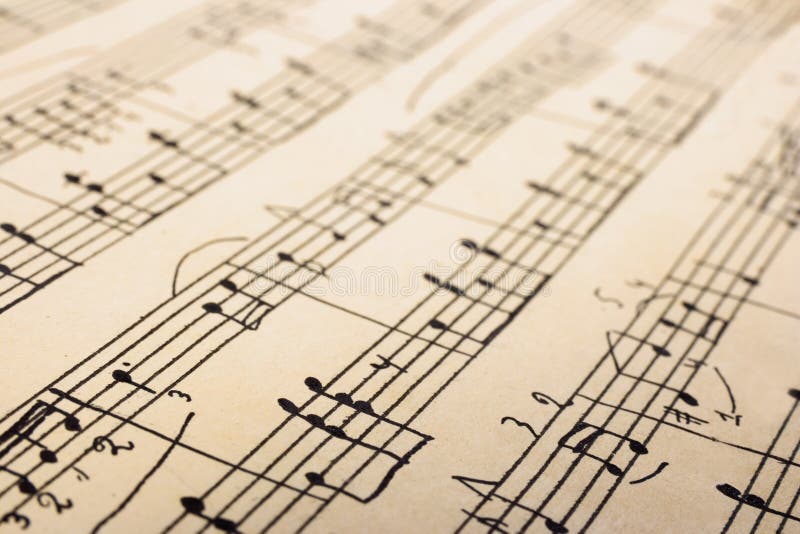 Retro bladmuziek stock foto. Image of achtergrond, muziek - 3781078