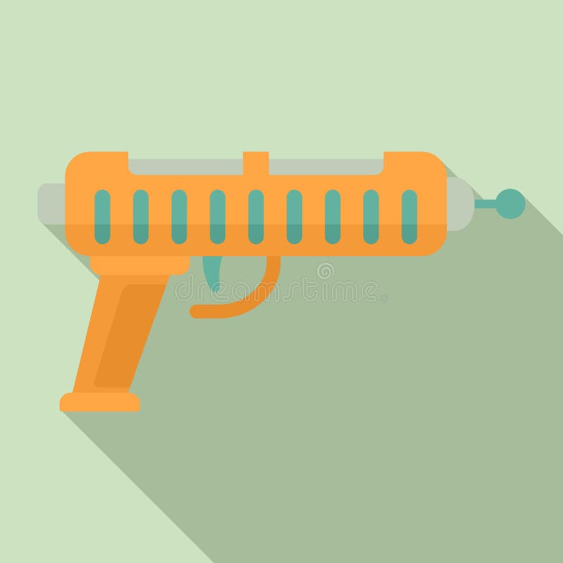 Phaser Blaster Icon, Flat Style Stock Vector - Illustration of raygun ...