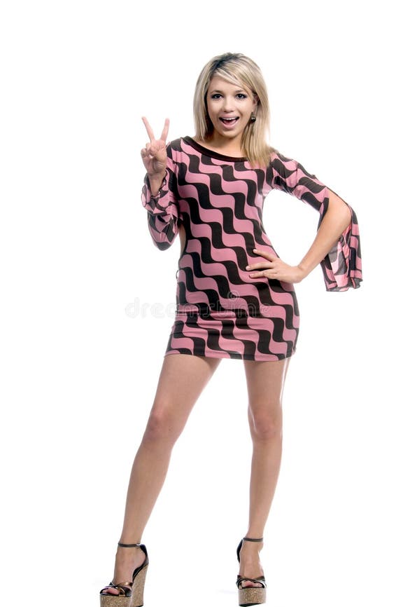 233 Pretty Girl Giving Peace Sign Stock Photos - Free & Royalty-Free ...