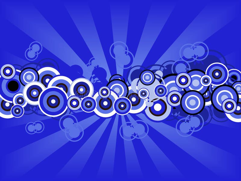 Retro Blue circles stock vector. Illustration of splats - 2887868