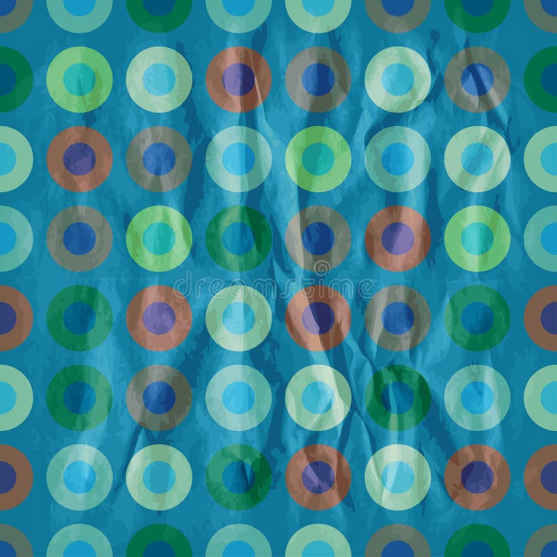 Retro Blue Pattern with Torus Stock Vector - Illustration of colorful ...