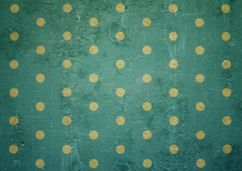 Retro Polka Dot Blue or Cyan Pattern on Old Stock Illustration ...