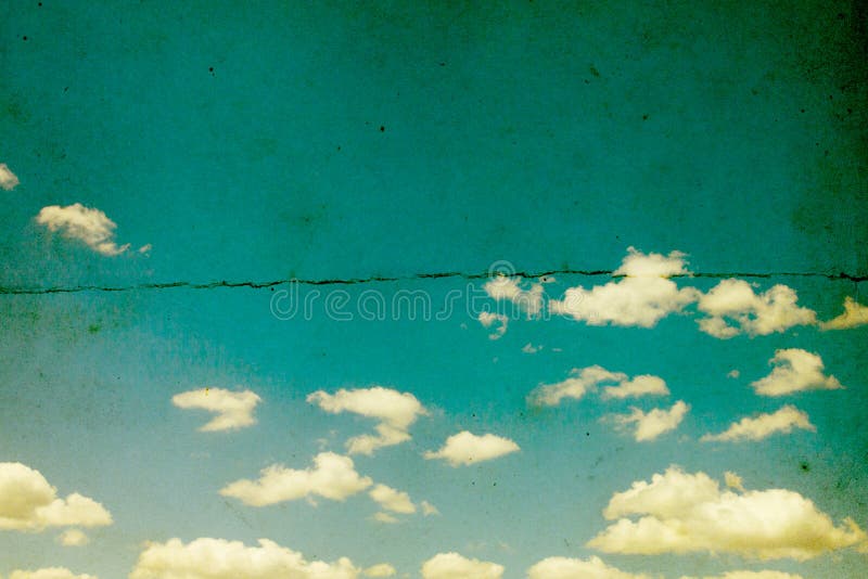 Retro blue sky stock photo. Image of clouds, moody, pastel - 107913784