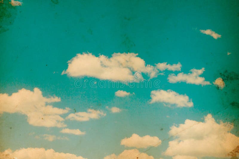 Retro blue sky stock photo. Image of colorful, design - 107751712