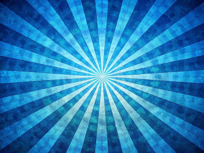 Retro Blue Sunburst Background with Geometric Square Pattern a Vintage ...