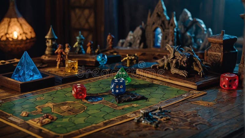 Retro Board Games - Dungeons and Dragons - AI Generated Digital Art ...