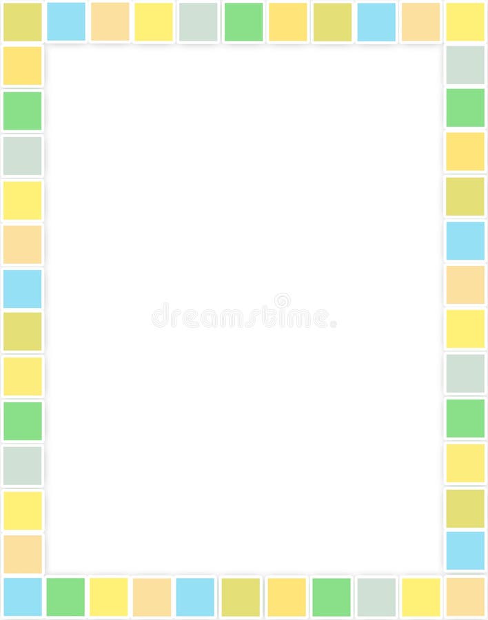 Retro border stock vector. Illustration of colorful, invitation - 8015945