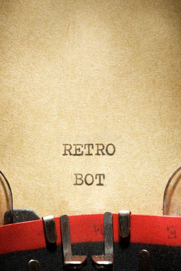 Retro bot text stock photo. Image of written, aged, writing - 285343762