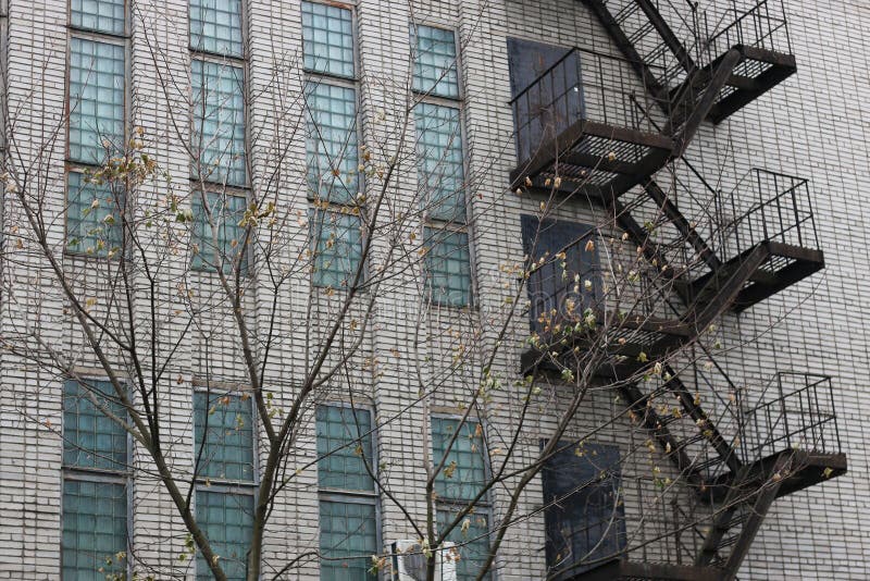 Retro Brick Building Window Stock Photo - Image of background, dirty ...