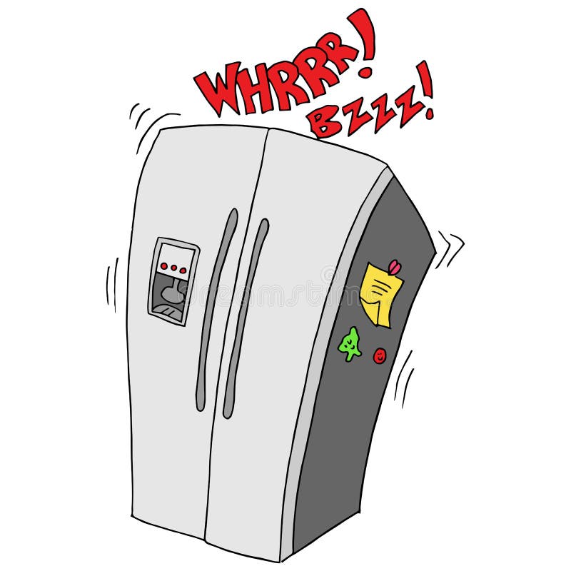 Retro Broken Refridgerator Stock Illustrations – 1 Retro Broken ...