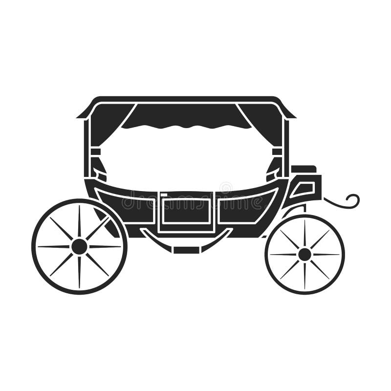 Retro Brougham Vector Icon.Outline, Line Vector Icon Retro Brougham ...