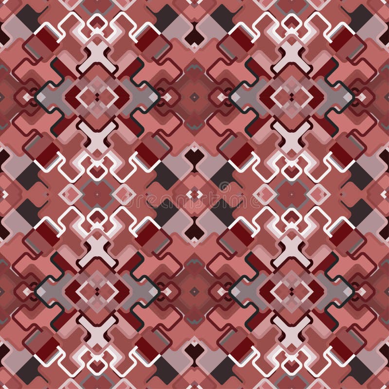 Retro Brown Seamless Vector Wallpaper Stock Vector - Illustration of ...