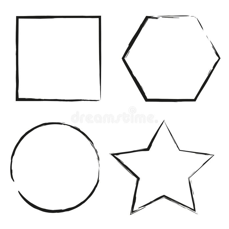 Retro Brush Frame. Edge Frame. Brush Texture. Old Design. Vector ...