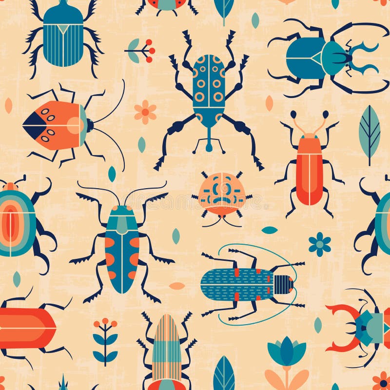 16 different bugs stock illustration. Illustration of ladybugs - 8626960