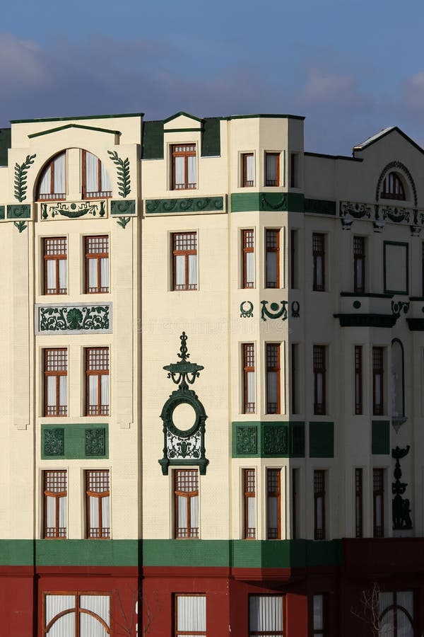 Retro building facade stock image. Image of belgrade - 29327873