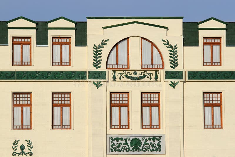 Retro building facade stock photo. Image of city, street - 29328008