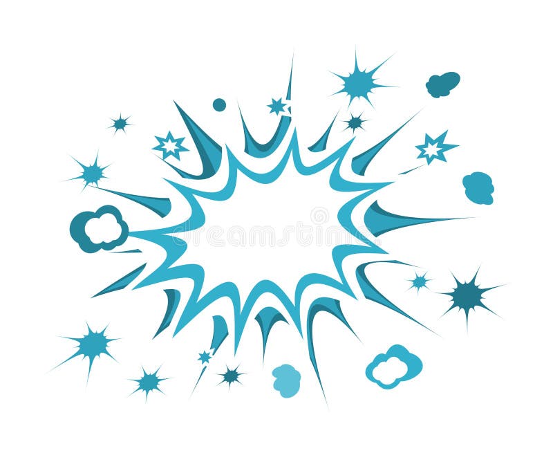 Burst and Boom Icon in Retro Style Stock Vector - Illustration of comic ...