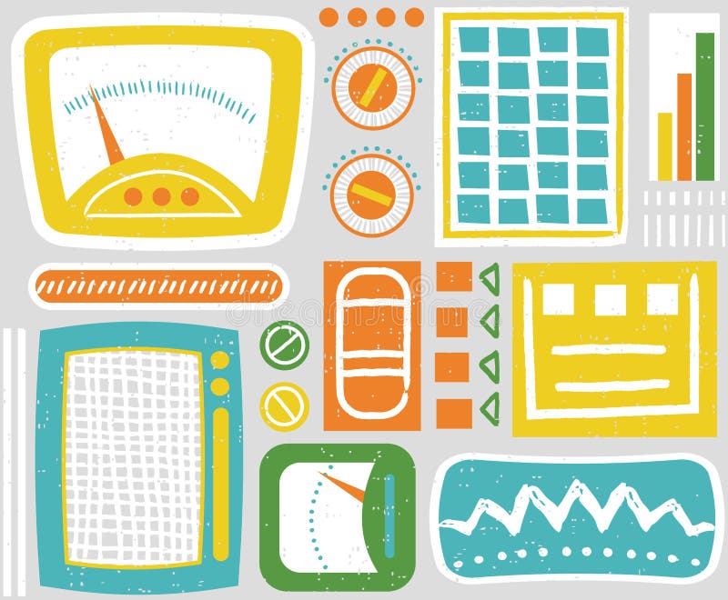 Control Panel Interface Seamless Vector Pattern Stock Vector ...