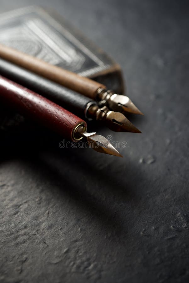 Retro calligraphy concept stock photo. Image of equipment - 162868930