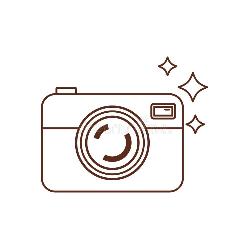 Retro camera icon stock illustration. Illustration of technology ...