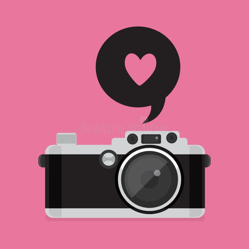 Retro Camera icon. stock vector. Illustration of photographing - 50297032