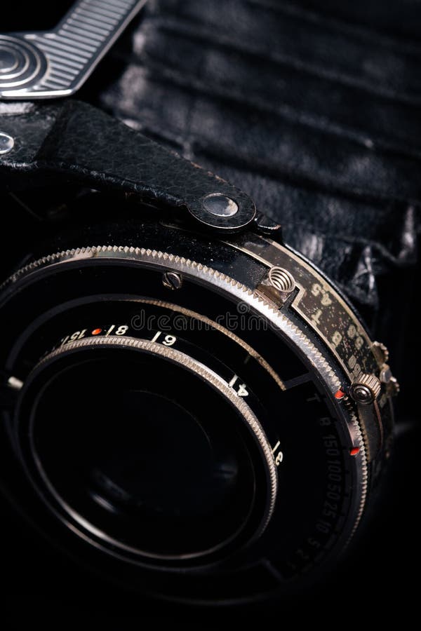 A Retro Camera Lens Close-up Stock Photo - Image of lens, photographic ...