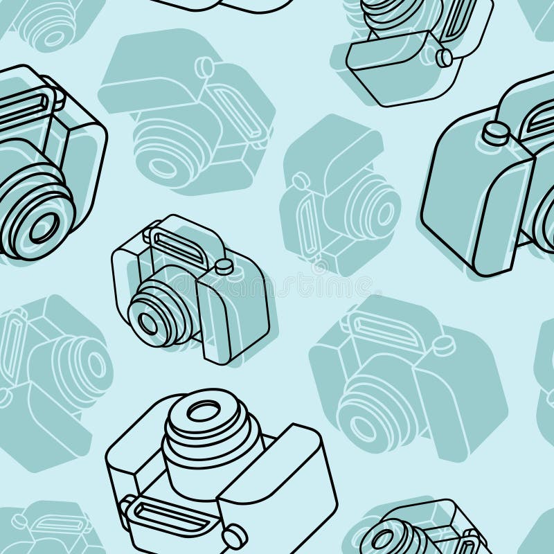 Seamless Camera Pattern Stock Illustrations – 14,306 Seamless Camera ...