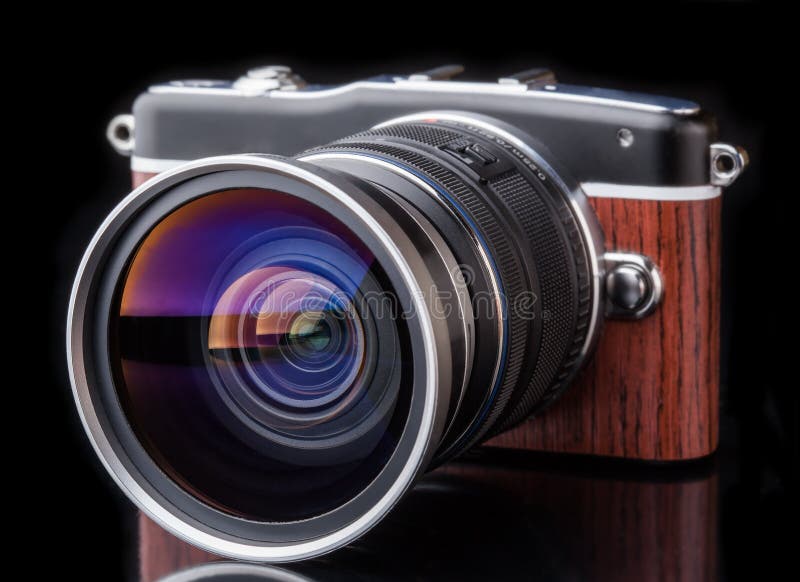 Retro camera photo lens stock photo. Image of optic, realistic - 30602602