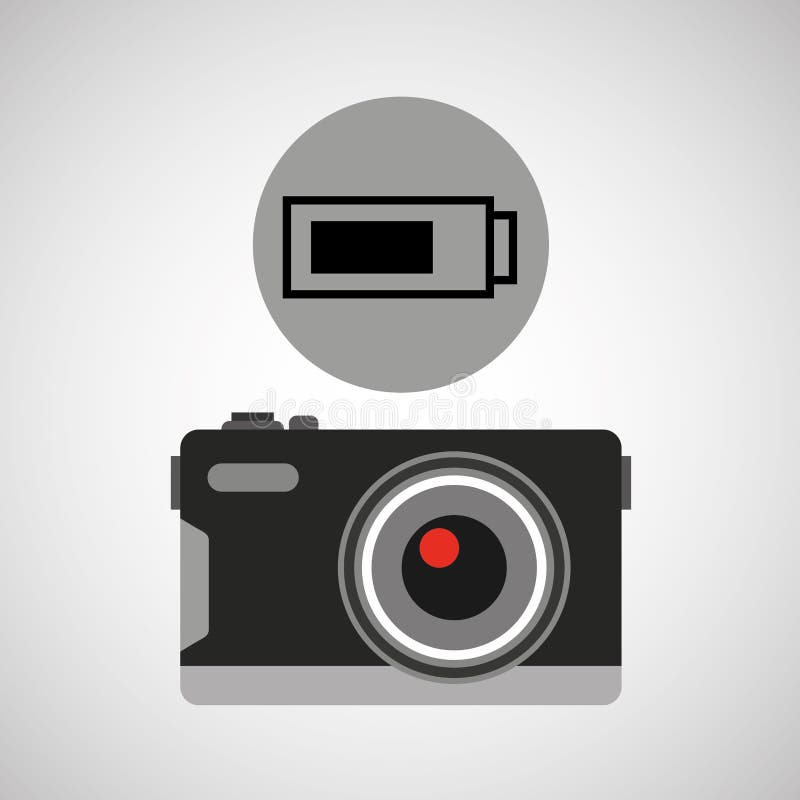 Retro Camera Photographic Battery Stock Vector - Illustration of ...