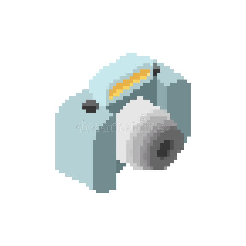 Retro Camera Pixel Art. 8 Bit Vintage Camera Stock Vector ...