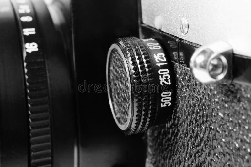 Retro Camera Shutter Switch Stock Photo - Image of aperture, switch ...
