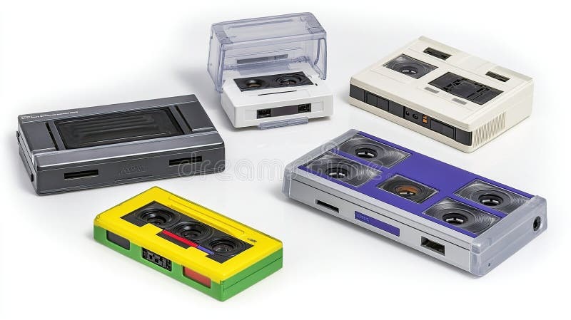 Retro Cameras Studio White Background Technology Product Shot Stock ...