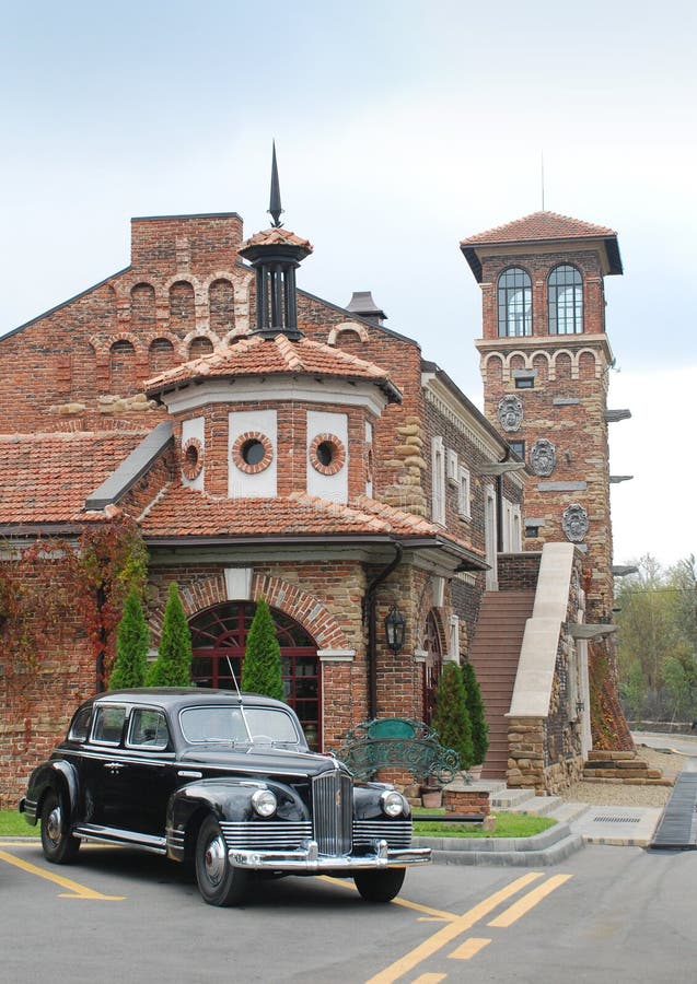 Retro car stock image. Image of auto, retro, castle, automobile - 29633639