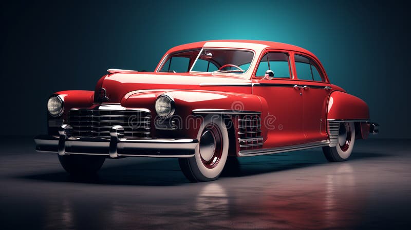 Retro Car Being Driven by a Famous Actor Stock Illustration ...