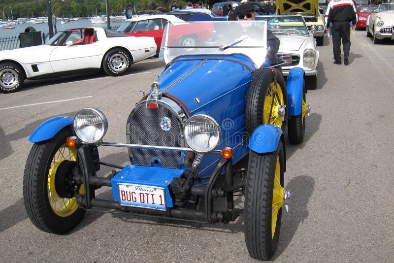A retro car Bugatti editorial stock image. Image of auto - 17853604