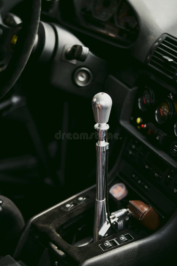 Retro car gear shifter stock image. Image of manual - 263322273