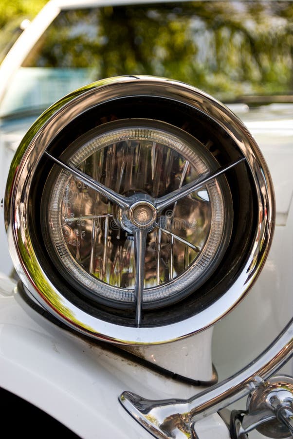 Retro Car Headlight stock image. Image of nostalgia, design - 41081391