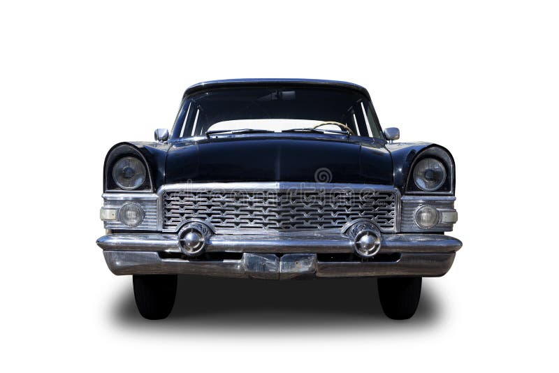 Classic Hot Rod Black Isolated Stock Image - Image of street, racing ...