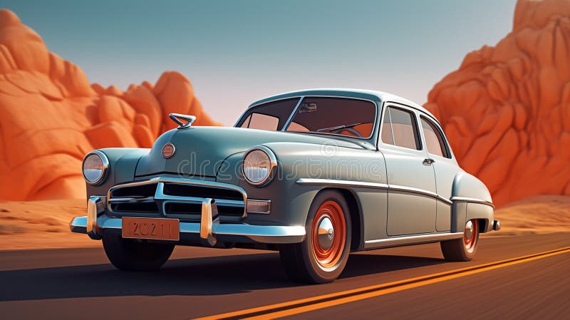 Retro Car in a Junkyard Waiting To Be Restored To Its Former Glory ...